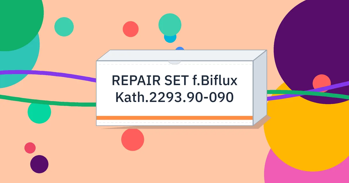 Symbolbild: Packung mit der Aufschrift REPAIR SET f.Biflux Kath.2293.90-090 (PZN 09398352) – Verfügbarkeit und Bezug in Apotheken in Frankfurt am Main
