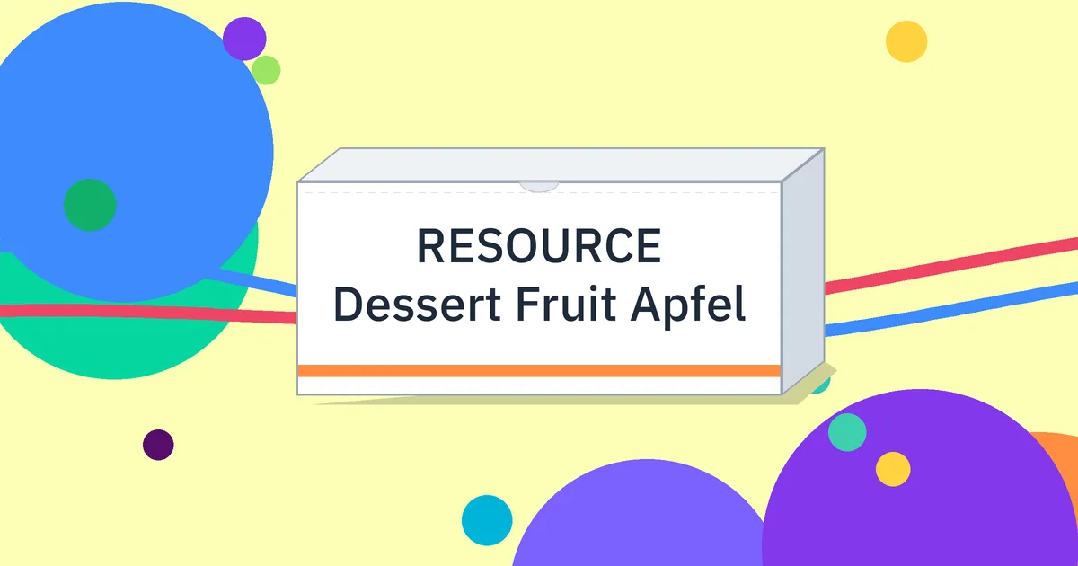 Symbolbild: Packung mit der Aufschrift RESOURCE Dessert Fruit Apfel (PZN 11180608) – Verfügbarkeit und Bezug in Apotheken in Frankfurt am Main