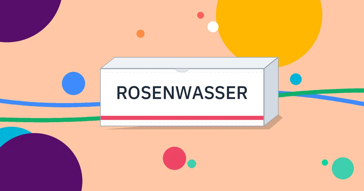 Symbolbild: Packung mit der Aufschrift ROSENWASSER (PZN 04287406) – Verfügbarkeit und Bezug in Apotheken in Frankfurt am Main