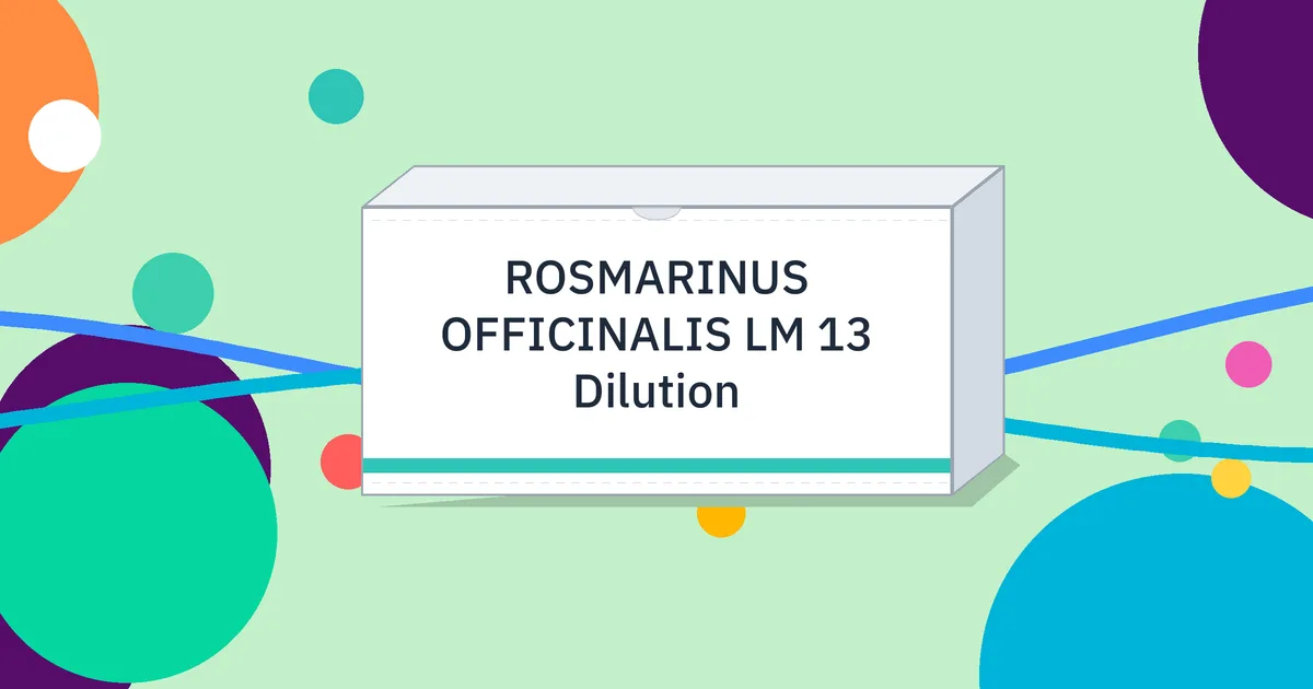 Symbolbild: Packung mit der Aufschrift ROSMARINUS OFFICINALIS LM 13 Dilution (PZN 13680700) – Verfügbarkeit und Bezug in Apotheken in Frankfurt am Main