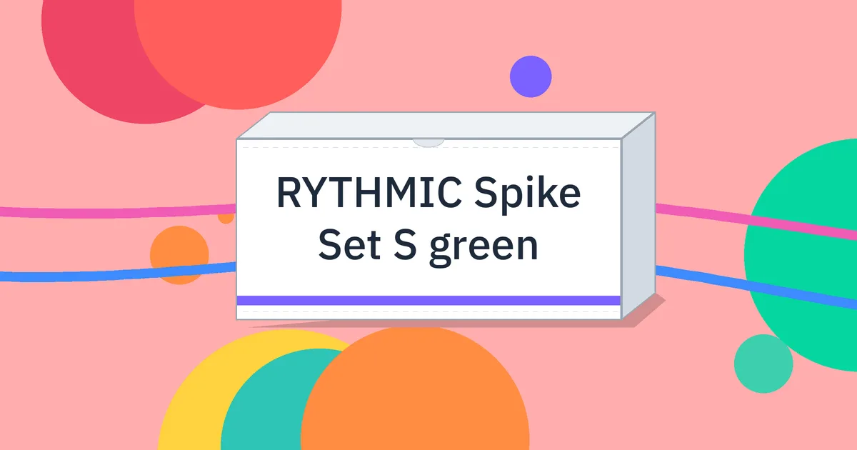 Symbolbild: Packung mit der Aufschrift RYTHMIC Spike Set S green (PZN 16244454) – Verfügbarkeit und Bezug in Apotheken in Frankfurt am Main