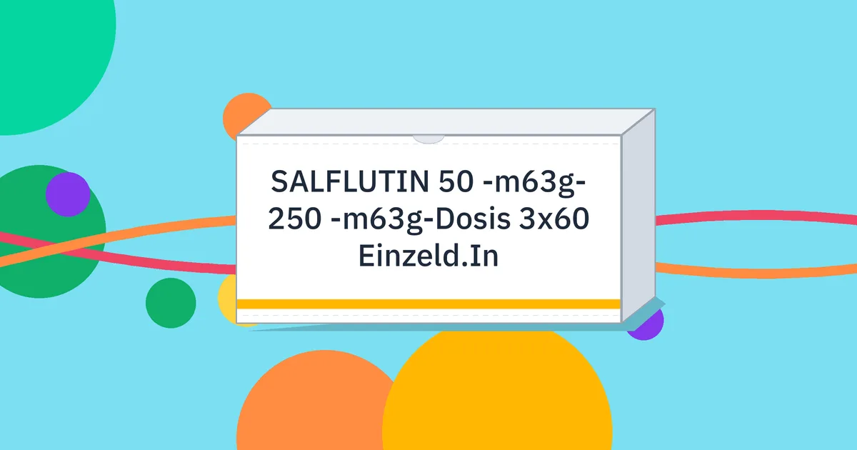 Symbolbild: Packung mit der Aufschrift SALFLUTIN 50 -m63g-250 -m63g-Dosis 3x60 Einzeld.In (PZN 16505593) – Verfügbarkeit und Bezug in Apotheken in Frankfurt am Main