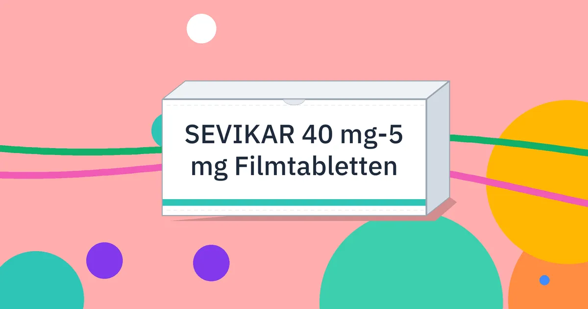 Symbolbild: Packung mit der Aufschrift SEVIKAR 40 mg-5 mg Filmtabletten (PZN 17635636) – Verfügbarkeit und Bezug in Apotheken in Frankfurt am Main