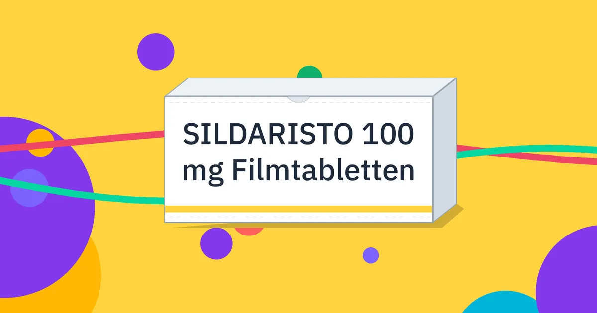 Symbolbild: Packung mit der Aufschrift SILDARISTO 100 mg Filmtabletten (PZN 05700908) – Verfügbarkeit und Bezug in Apotheken in Frankfurt am Main