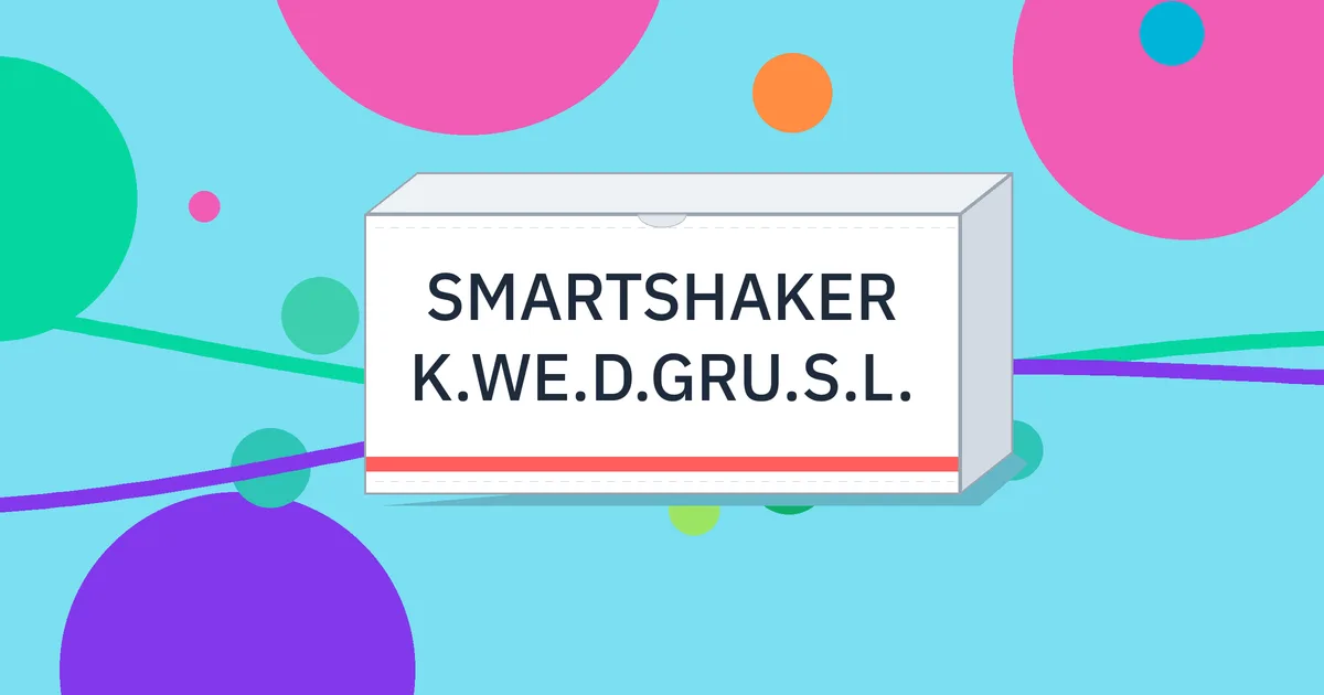 Symbolbild: Packung mit der Aufschrift SMARTSHAKER K.WE.D.GRU.S.L. (PZN 02596563) – Verfügbarkeit und Bezug in Apotheken in Frankfurt am Main