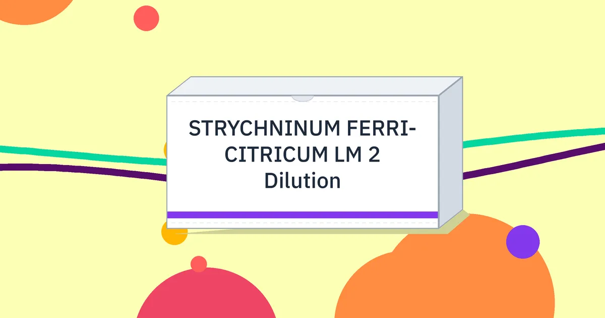 Symbolbild: Packung mit der Aufschrift STRYCHNINUM FERRI-CITRICUM LM 2 Dilution (PZN 13206134) – Verfügbarkeit und Bezug in Apotheken in Frankfurt am Main