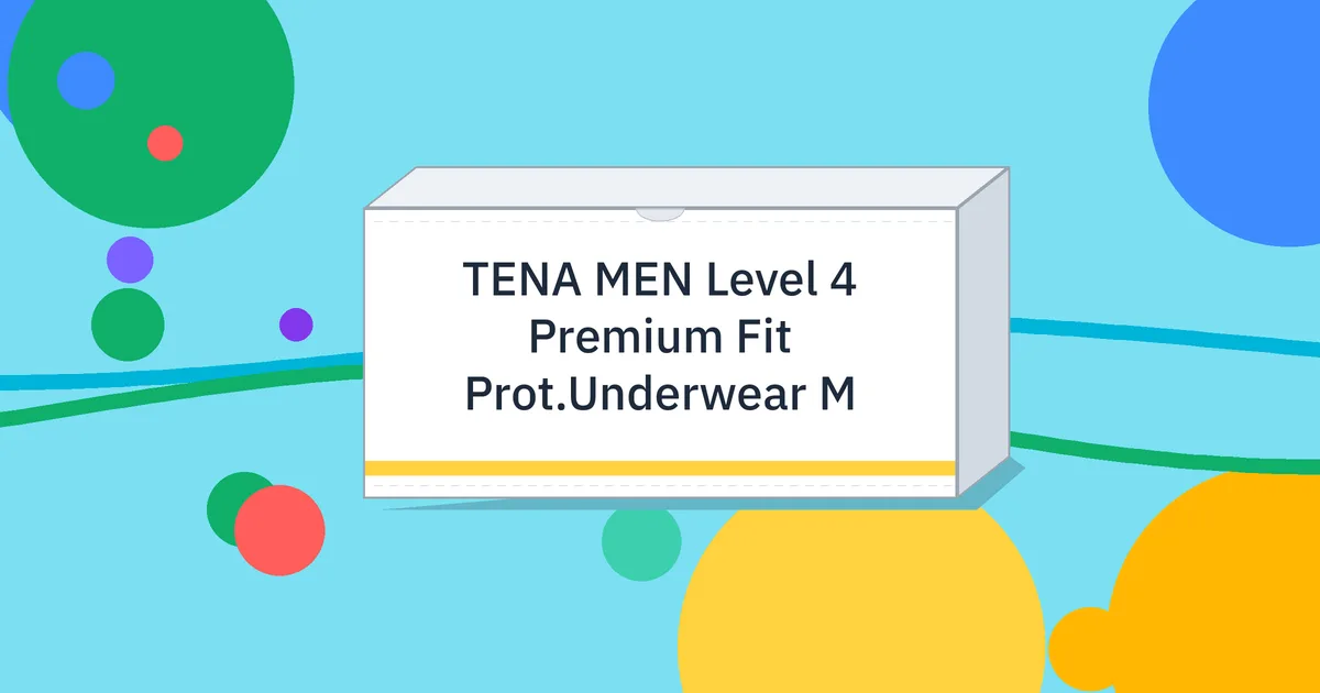 Symbolbild: Packung mit der Aufschrift TENA MEN Level 4 Premium Fit Prot.Underwear M (PZN 12575094) – Verfügbarkeit und Bezug in Apotheken in Frankfurt am Main