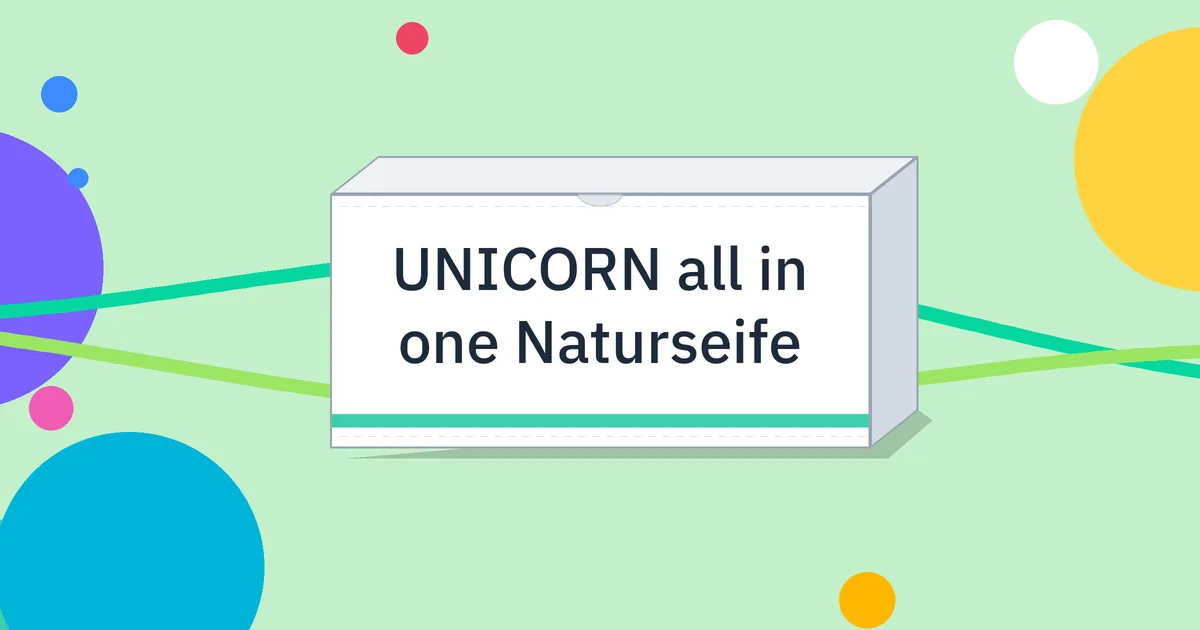 Symbolbild: Packung mit der Aufschrift UNICORN all in one Naturseife (PZN 19969548) – Verfügbarkeit und Bezug in Apotheken in Frankfurt am Main