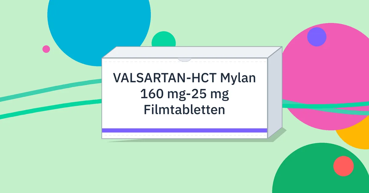 Symbolbild: Packung mit der Aufschrift VALSARTAN-HCT Mylan 160 mg-25 mg Filmtabletten (PZN 10055002) – Verfügbarkeit und Bezug in Apotheken in Frankfurt am Main