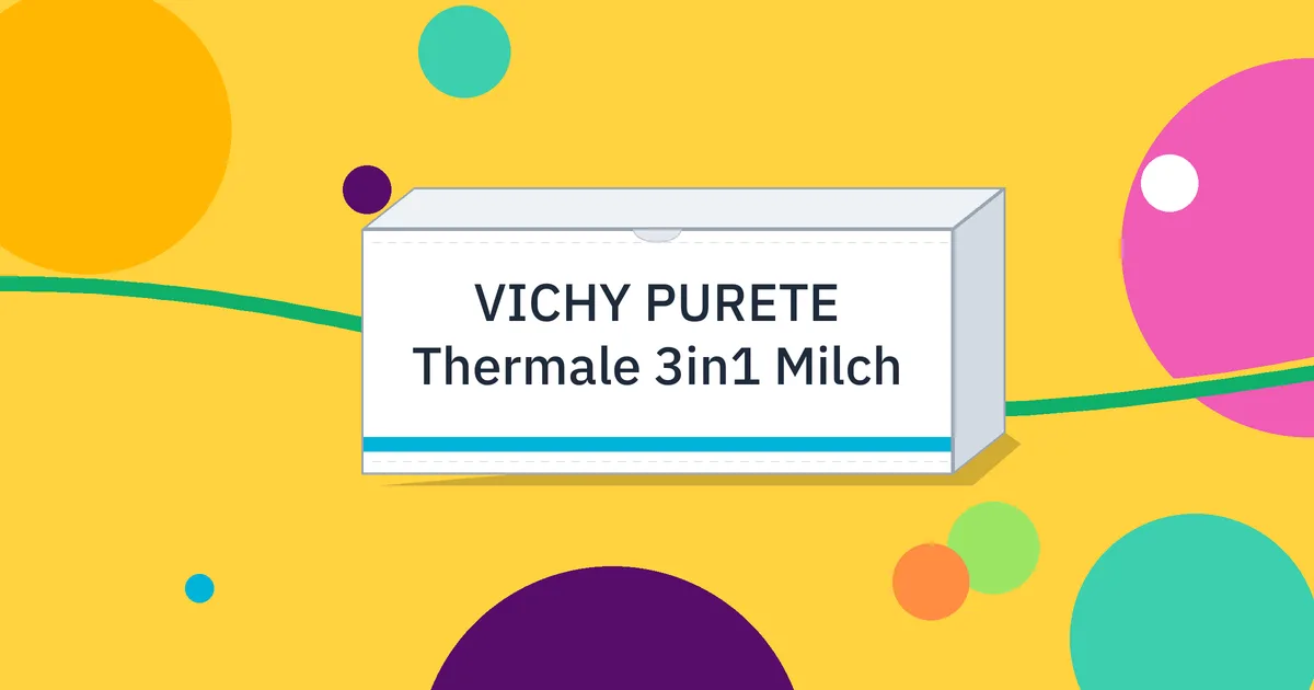 Symbolbild: Packung mit der Aufschrift VICHY PURETE Thermale 3in1 Milch (PZN 01912401) – Verfügbarkeit und Bezug in Apotheken in Frankfurt am Main