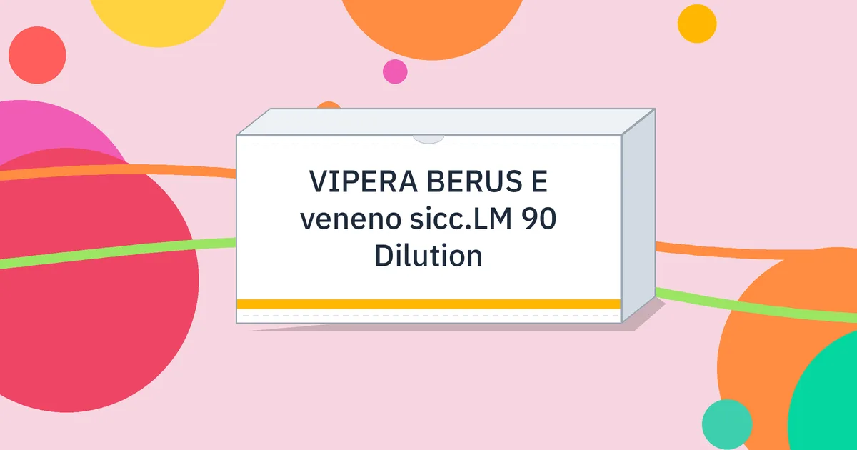 Symbolbild: Packung mit der Aufschrift VIPERA BERUS E veneno sicc.LM 90 Dilution (PZN 13277513) – Verfügbarkeit und Bezug in Apotheken in Frankfurt am Main