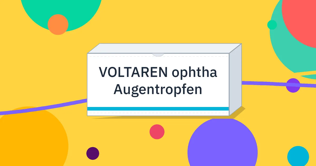 Symbolbild: Packung mit der Aufschrift VOLTAREN ophtha Augentropfen (PZN 04286909) – Verfügbarkeit und Bezug in Apotheken in Frankfurt am Main