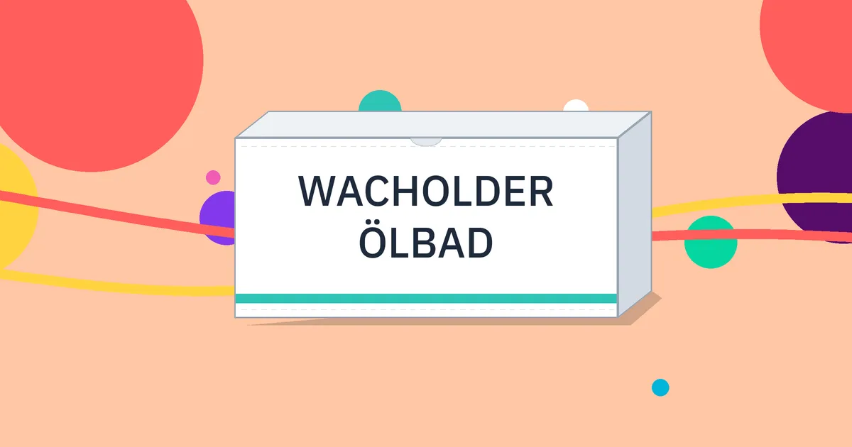 Symbolbild: Packung mit der Aufschrift WACHOLDER ÖLBAD (PZN 20520546) – Verfügbarkeit und Bezug in Apotheken in Frankfurt am Main