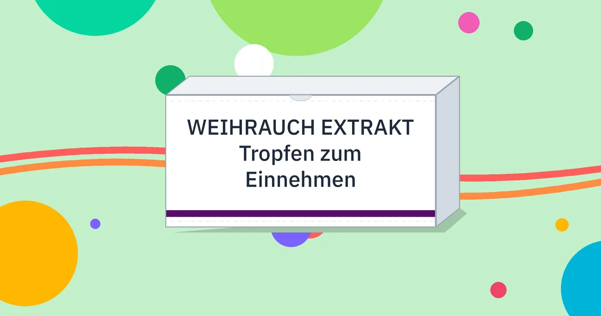 Symbolbild: Packung mit der Aufschrift WEIHRAUCH EXTRAKT Tropfen zum Einnehmen (PZN 11867564) – Verfügbarkeit und Bezug in Apotheken in Frankfurt am Main