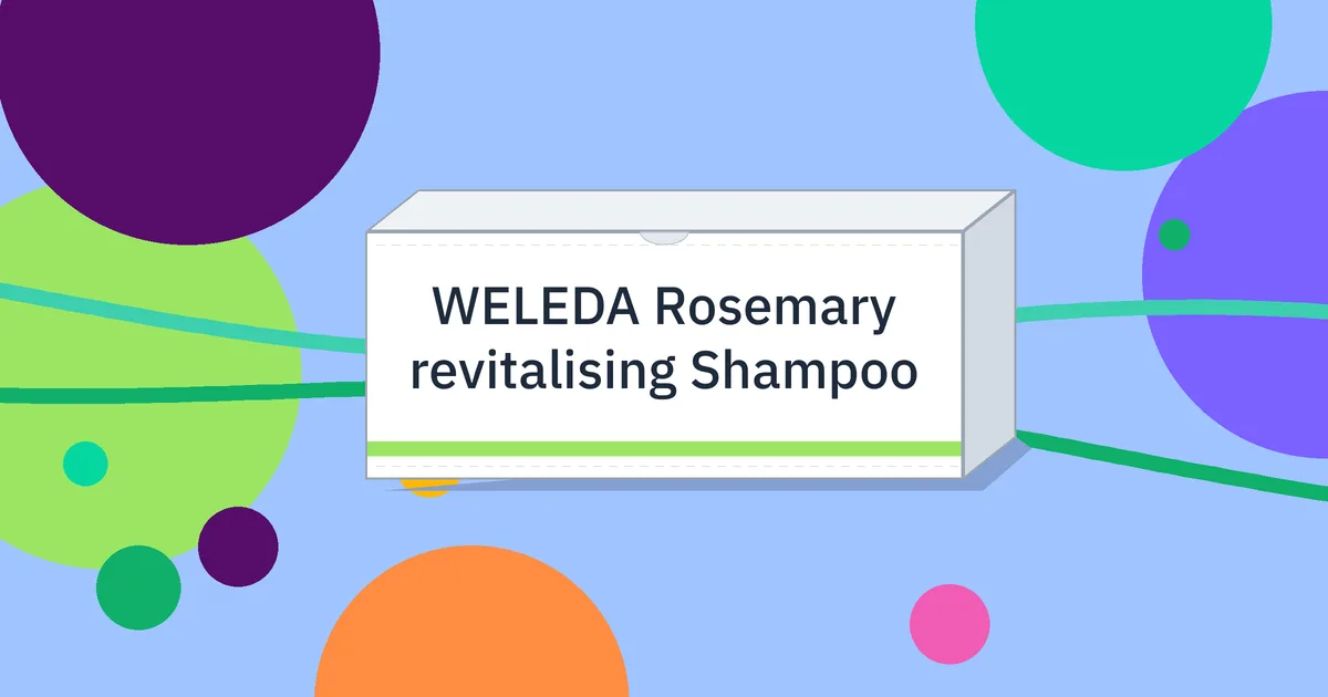 Symbolbild: Packung mit der Aufschrift WELEDA Rosemary revitalising Shampoo (PZN 20333258) – Verfügbarkeit und Bezug in Apotheken in Frankfurt am Main