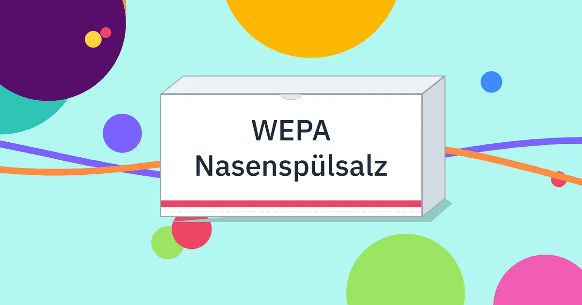 Symbolbild: Packung mit der Aufschrift WEPA Nasenspülsalz (PZN 14256269) – Verfügbarkeit und Bezug in Apotheken in Frankfurt am Main