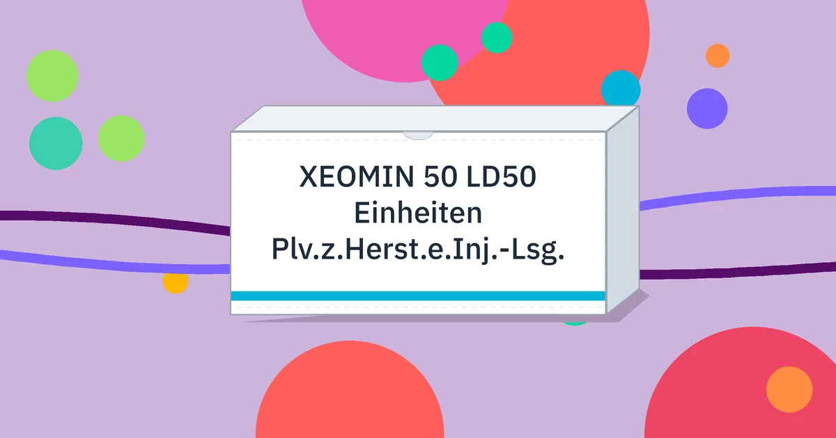 Symbolbild: Packung mit der Aufschrift XEOMIN 50 LD50 Einheiten Plv.z.Herst.e.Inj.-Lsg. (PZN 20047676) – Verfügbarkeit und Bezug in Apotheken in Frankfurt am Main