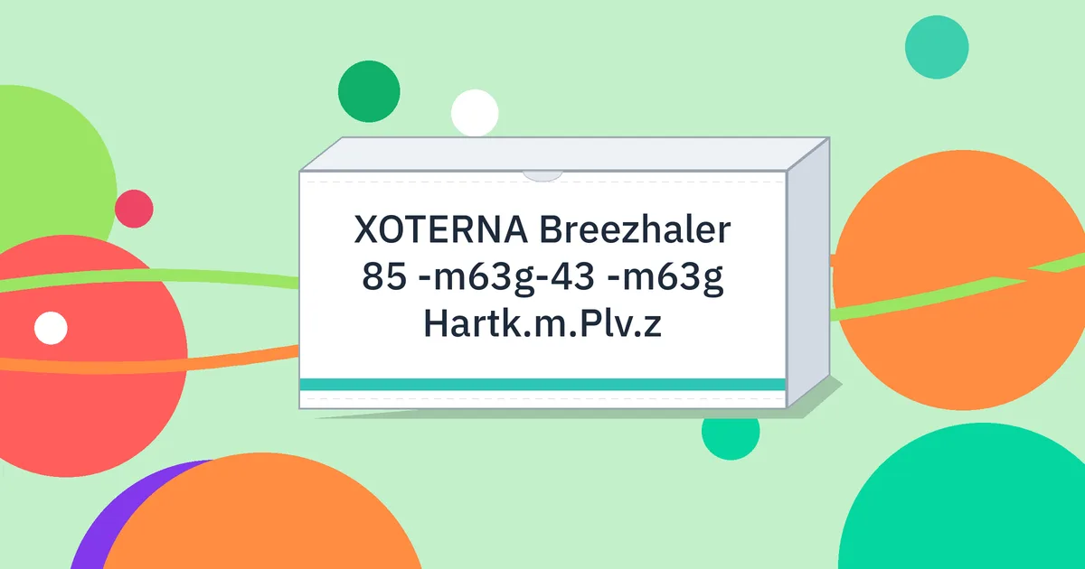 Symbolbild: Packung mit der Aufschrift XOTERNA Breezhaler 85 -m63g-43 -m63g Hartk.m.Plv.z (PZN 12606021) – Verfügbarkeit und Bezug in Apotheken in Frankfurt am Main