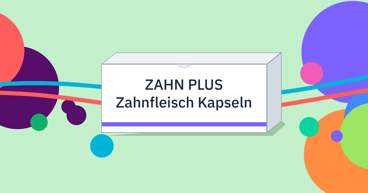 Symbolbild: Packung mit der Aufschrift ZAHN PLUS Zahnfleisch Kapseln (PZN 17399733) – Verfügbarkeit und Bezug in Apotheken in Frankfurt am Main