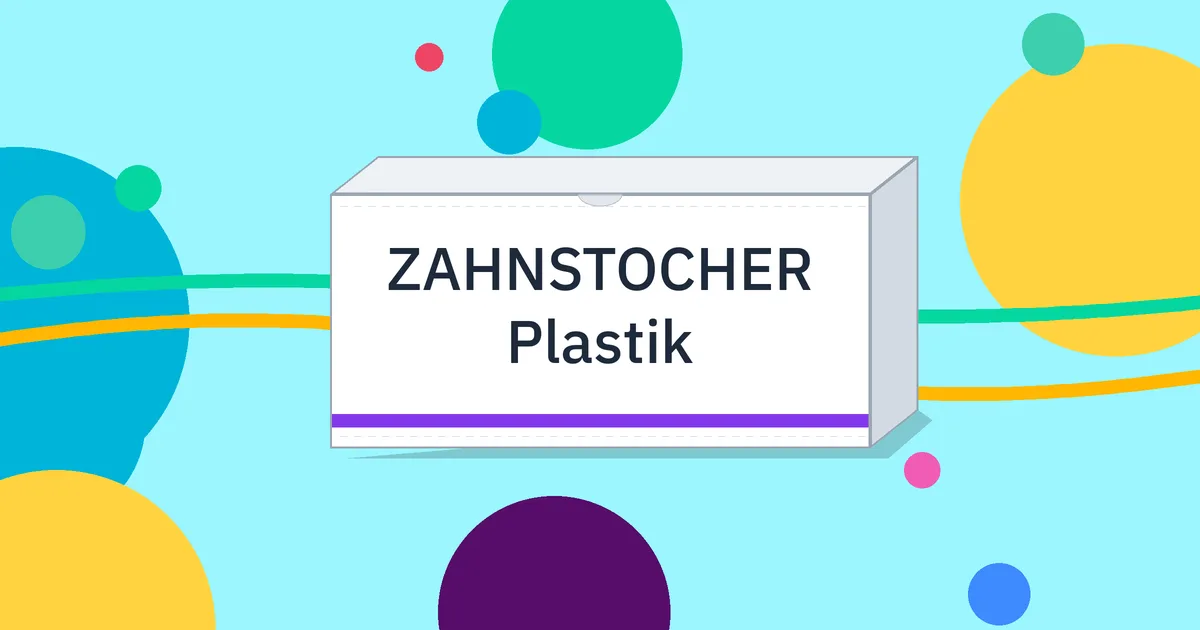 Symbolbild: Packung mit der Aufschrift ZAHNSTOCHER Plastik (PZN 00065152) – Verfügbarkeit und Bezug in Apotheken in Frankfurt am Main