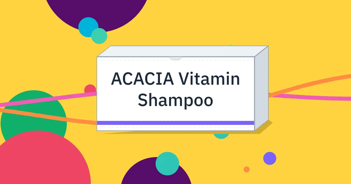 Symbolbild: Packung mit der Aufschrift ACACIA Vitamin Shampoo (PZN 12413575) – Verfügbarkeit und Bezug in Apotheken in Frankfurt am Main