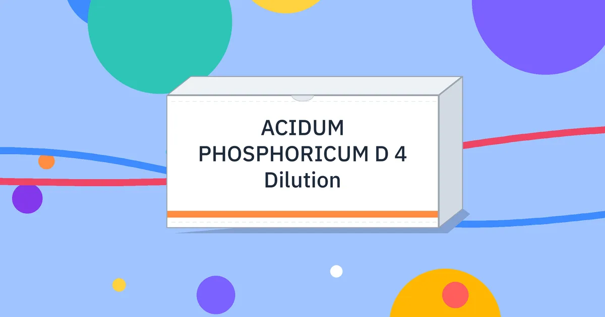 Symbolbild: Packung mit der Aufschrift ACIDUM PHOSPHORICUM D 4 Dilution (PZN 01754669) – Verfügbarkeit und Bezug in Apotheken in Frankfurt am Main
