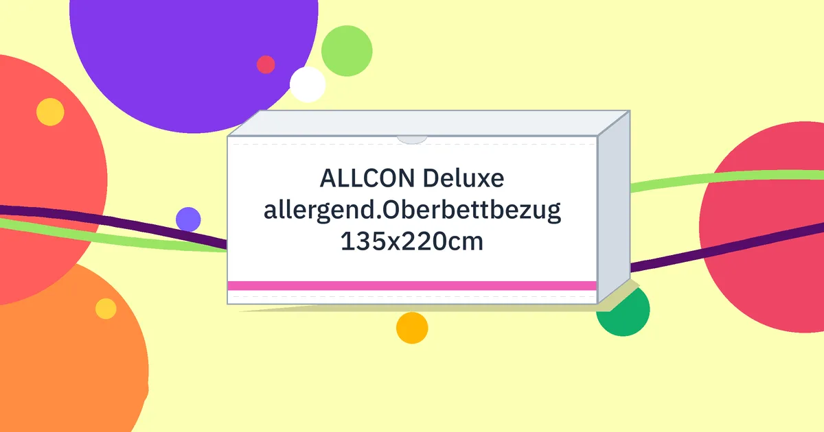 Symbolbild: Packung mit der Aufschrift ALLCON Deluxe allergend.Oberbettbezug 135x220cm (PZN 12445983) – Verfügbarkeit und Bezug in Apotheken in Frankfurt am Main