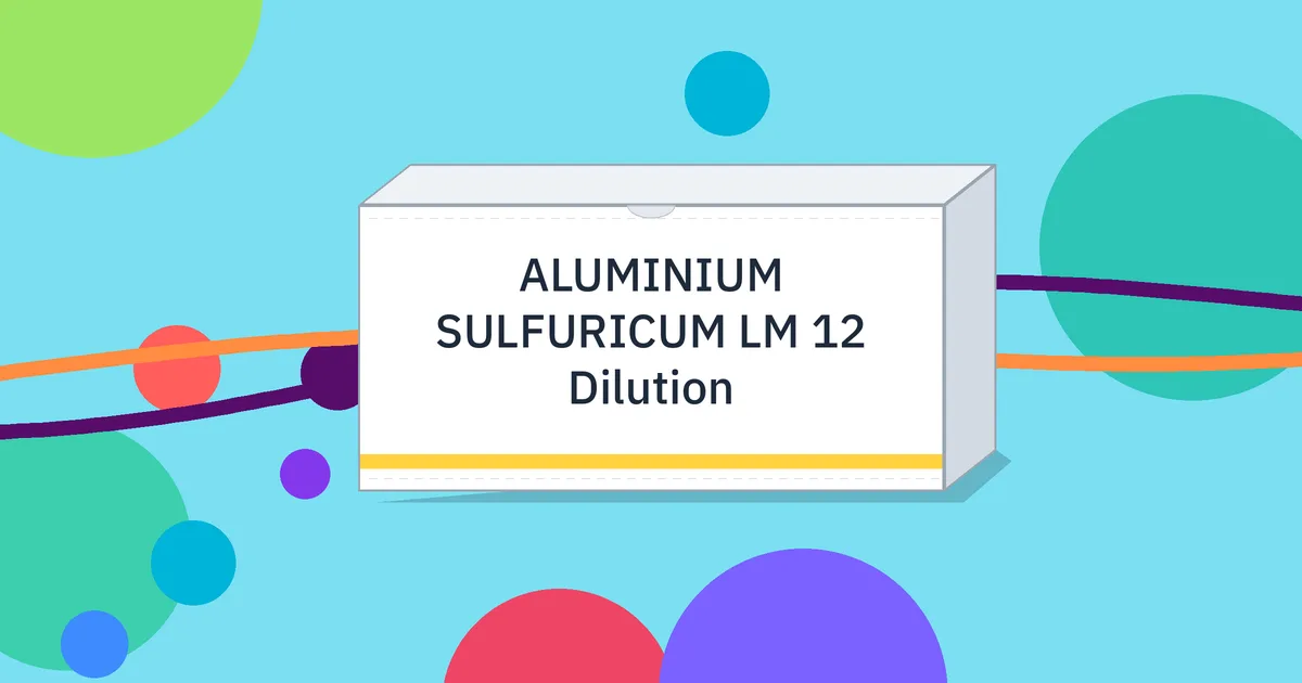 Symbolbild: Packung mit der Aufschrift ALUMINIUM SULFURICUM LM 12 Dilution (PZN 13317626) – Verfügbarkeit und Bezug in Apotheken in Frankfurt am Main
