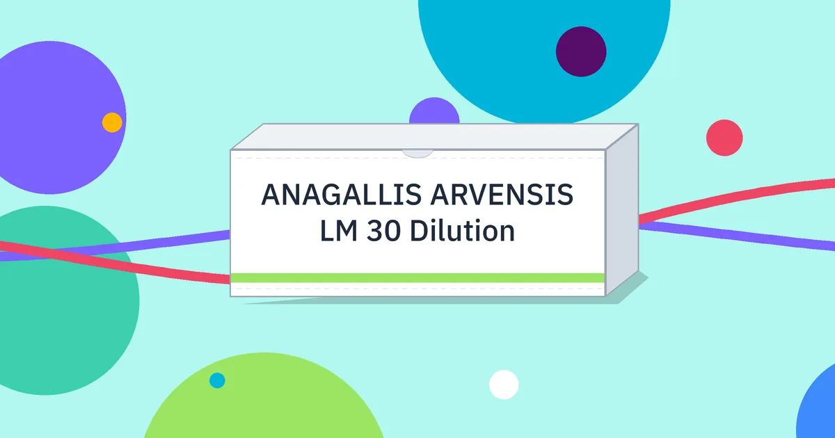 Symbolbild: Packung mit der Aufschrift ANAGALLIS ARVENSIS LM 30 Dilution (PZN 13328096) – Verfügbarkeit und Bezug in Apotheken in Frankfurt am Main