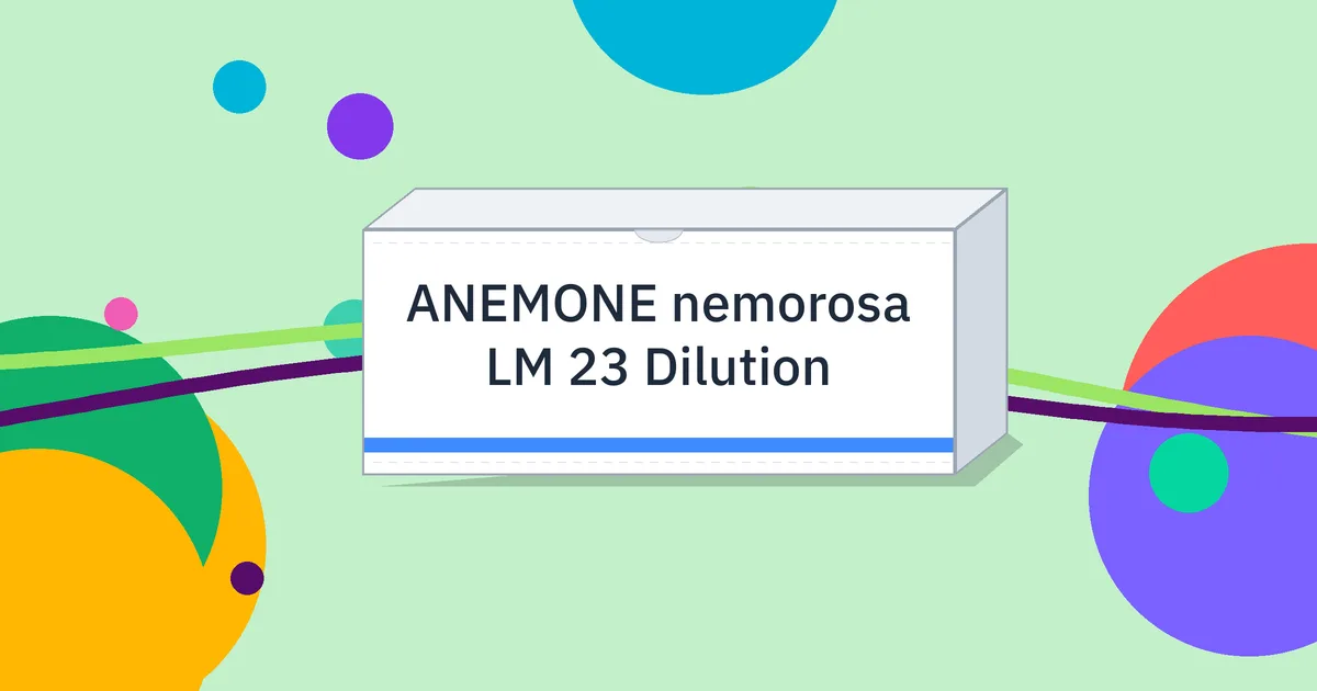 Symbolbild: Packung mit der Aufschrift ANEMONE nemorosa LM 23 Dilution (PZN 13366719) – Verfügbarkeit und Bezug in Apotheken in Frankfurt am Main