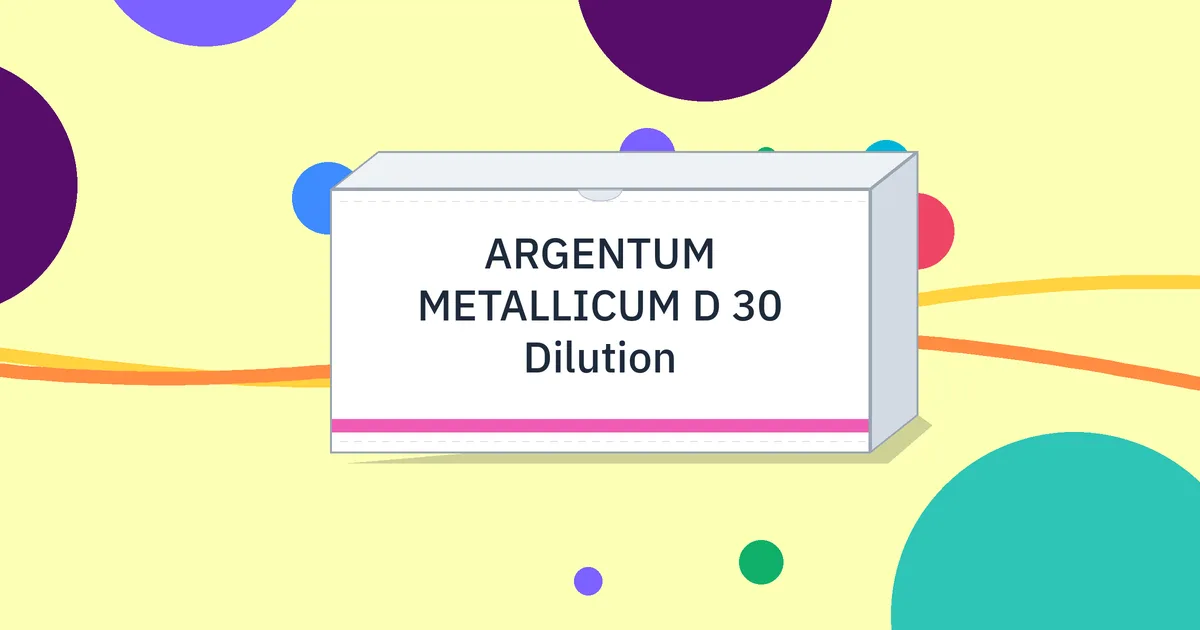 Symbolbild: Packung mit der Aufschrift ARGENTUM METALLICUM D 30 Dilution (PZN 02806339) – Verfügbarkeit und Bezug in Apotheken in Frankfurt am Main