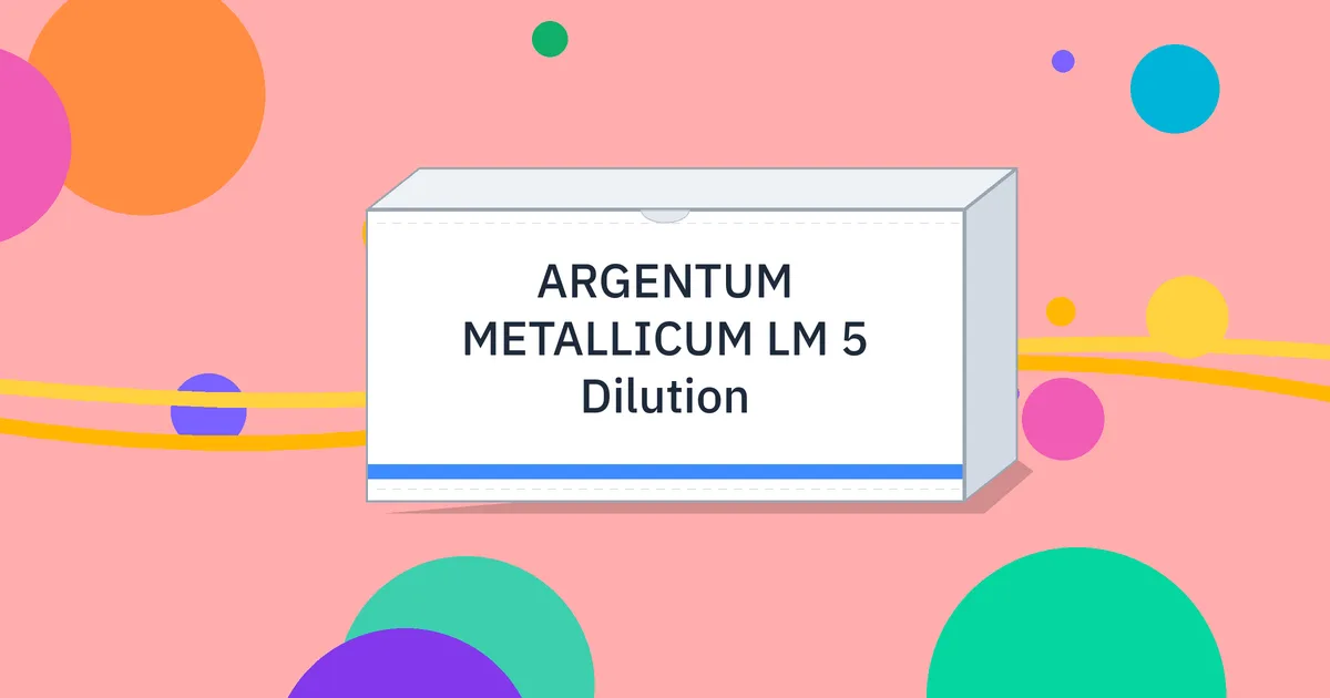Symbolbild: Packung mit der Aufschrift ARGENTUM METALLICUM LM 5 Dilution (PZN 12767729) – Verfügbarkeit und Bezug in Apotheken in Frankfurt am Main