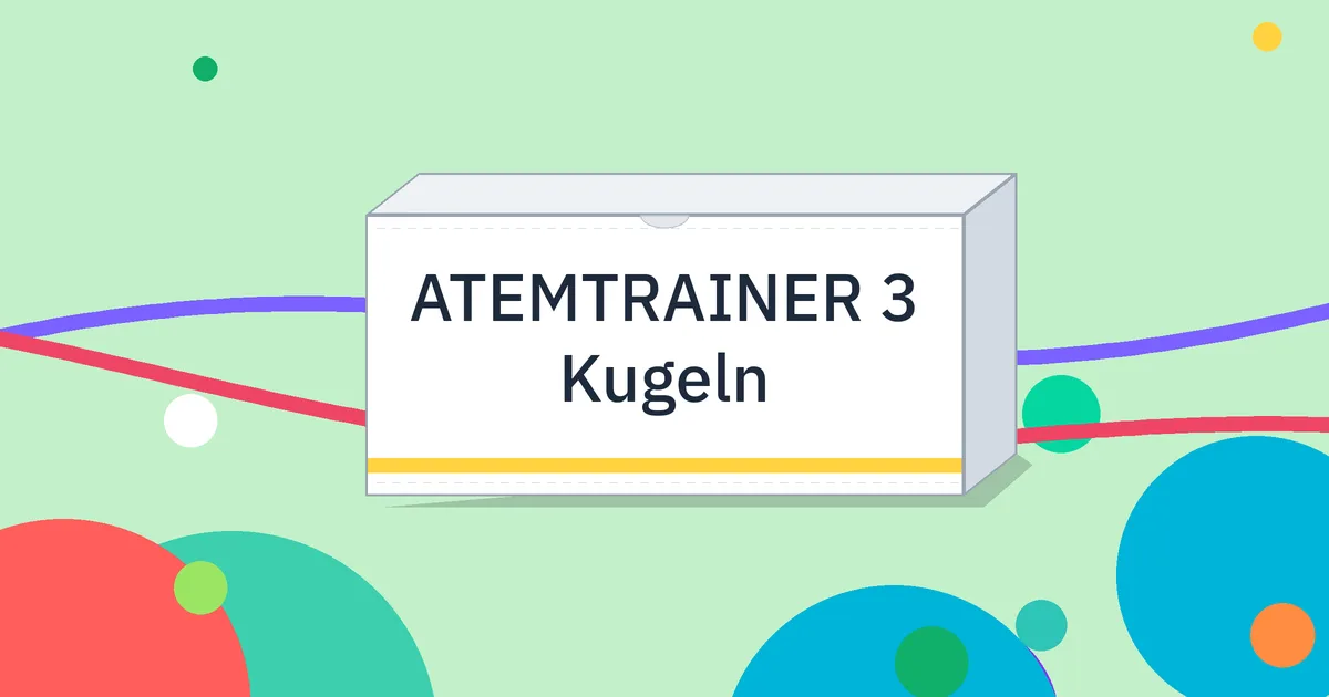 Symbolbild: Packung mit der Aufschrift ATEMTRAINER 3 Kugeln (PZN 13349313) – Verfügbarkeit und Bezug in Apotheken in Frankfurt am Main