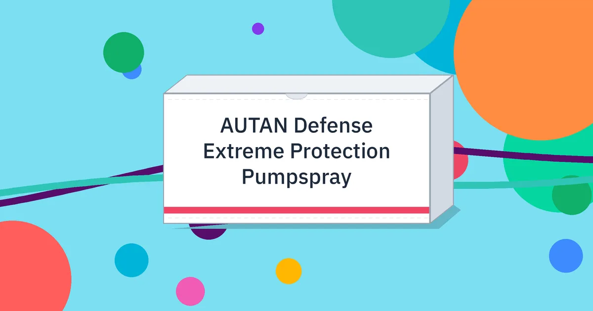Symbolbild: Packung mit der Aufschrift AUTAN Defense Extreme Protection Pumpspray (PZN 18118854) – Verfügbarkeit und Bezug in Apotheken in Frankfurt am Main