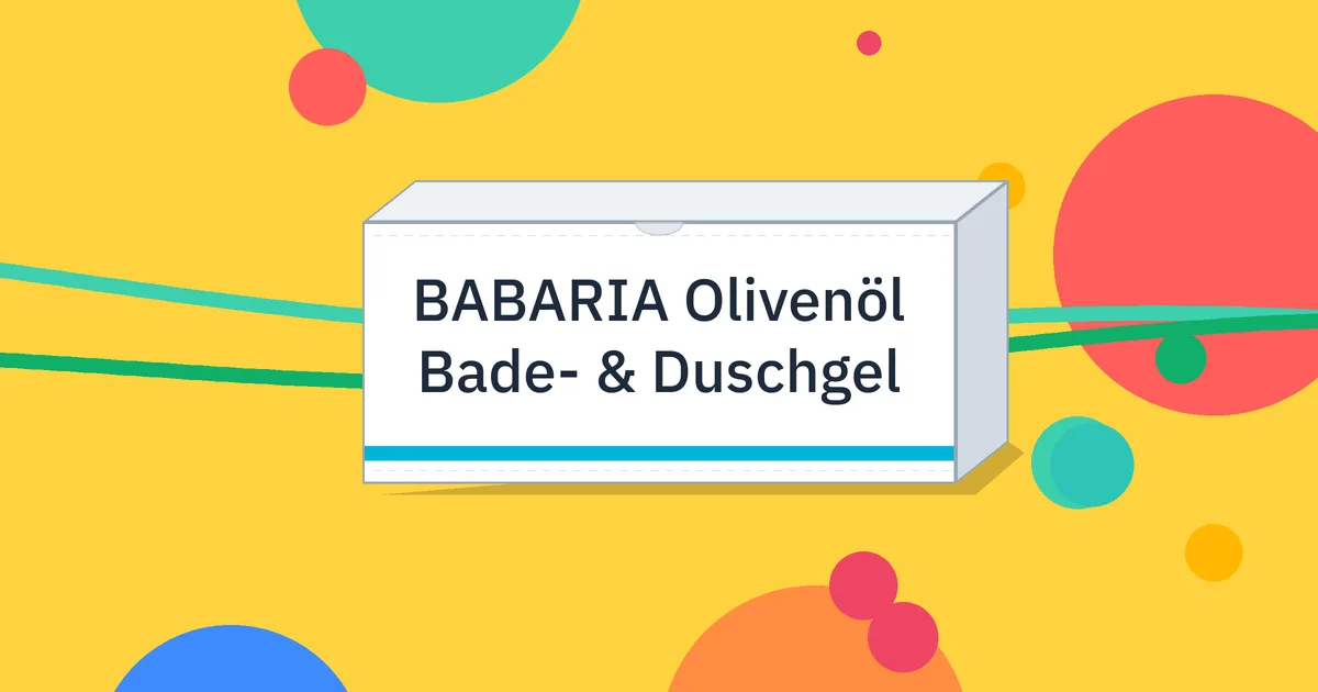 Symbolbild: Packung mit der Aufschrift BABARIA Olivenöl Bade- & Duschgel (PZN 11223476) – Verfügbarkeit und Bezug in Apotheken in Frankfurt am Main
