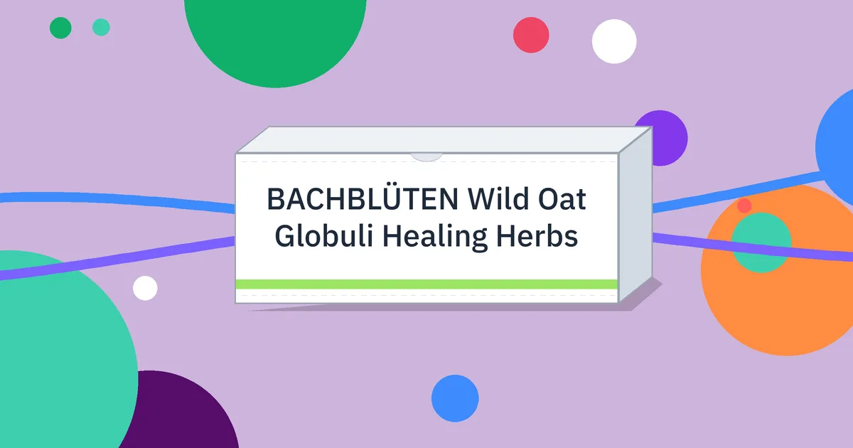 Symbolbild: Packung mit der Aufschrift BACHBLÜTEN Wild Oat Globuli Healing Herbs (PZN 07366359) – Verfügbarkeit und Bezug in Apotheken in Frankfurt am Main