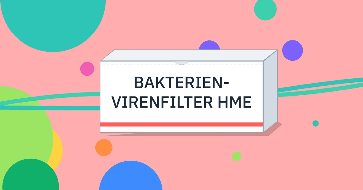 Symbolbild: Packung mit der Aufschrift BAKTERIEN-VIRENFILTER HME (PZN 12734612) – Verfügbarkeit und Bezug in Apotheken in Frankfurt am Main