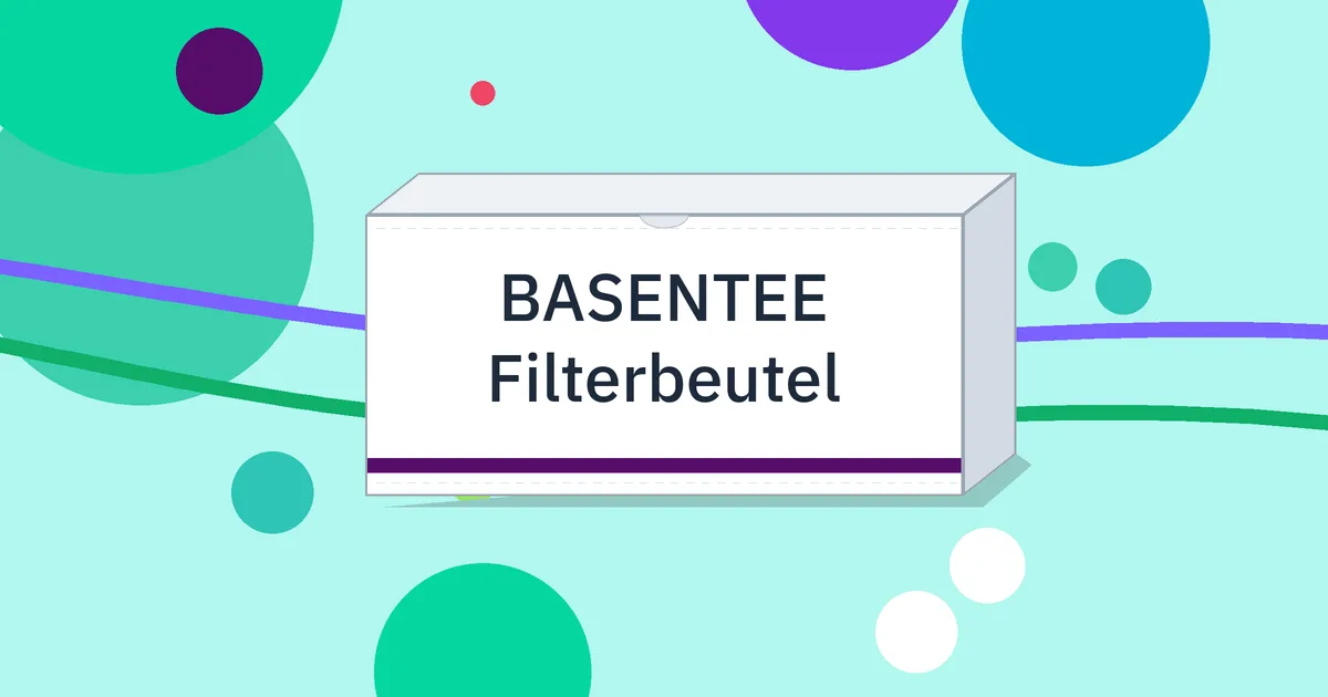 Symbolbild: Packung mit der Aufschrift BASENTEE Filterbeutel (PZN 05370121) – Verfügbarkeit und Bezug in Apotheken in Frankfurt am Main
