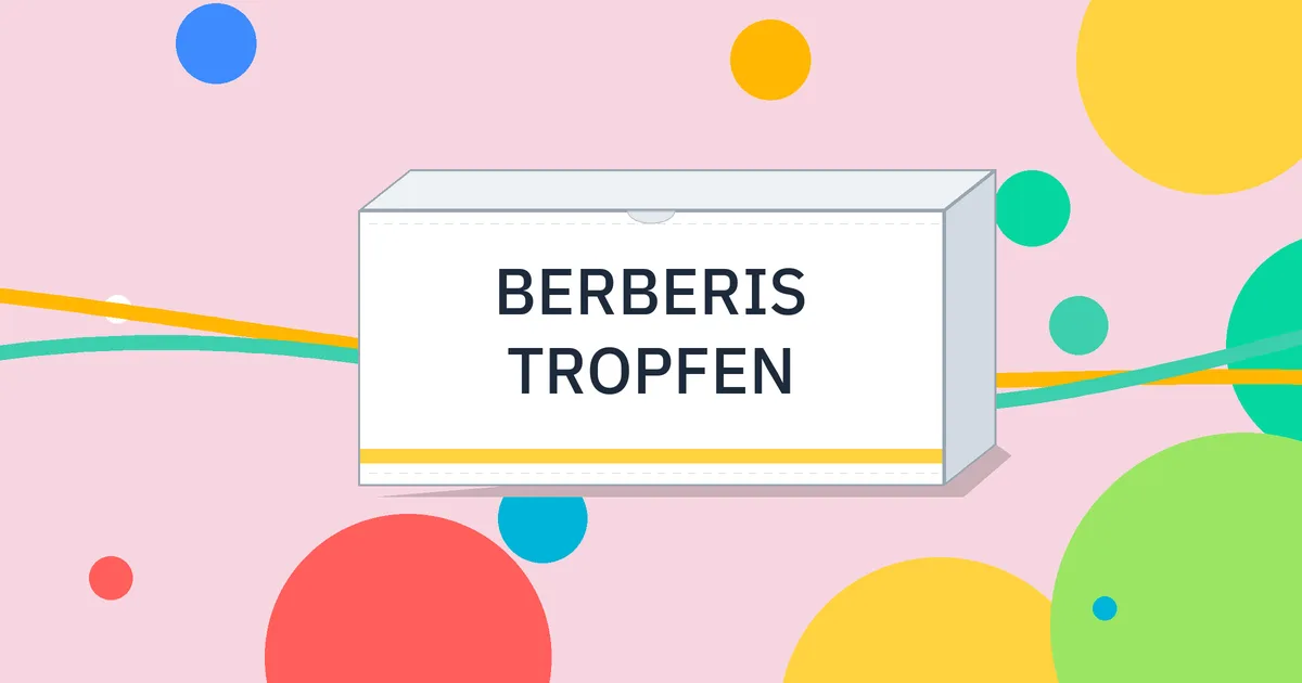 Symbolbild: Packung mit der Aufschrift BERBERIS TROPFEN (PZN 04560368) – Verfügbarkeit und Bezug in Apotheken in Frankfurt am Main