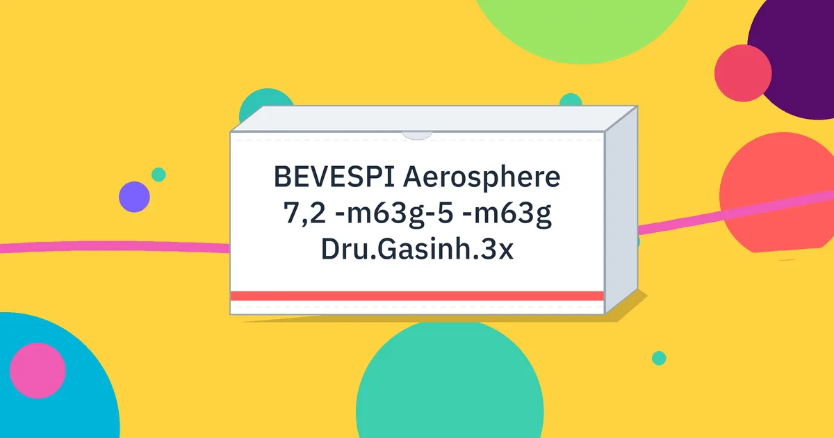 Symbolbild: Packung mit der Aufschrift BEVESPI Aerosphere 7,2 -m63g-5 -m63g Dru.Gasinh.3x (PZN 17524380) – Verfügbarkeit und Bezug in Apotheken in Frankfurt am Main