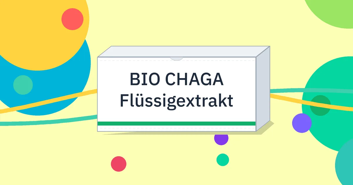 Symbolbild: Packung mit der Aufschrift BIO CHAGA Flüssigextrakt (PZN 20299030) – Verfügbarkeit und Bezug in Apotheken in Frankfurt am Main