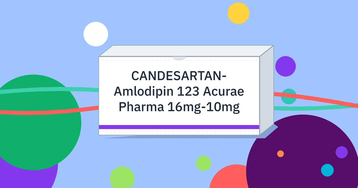 Symbolbild: Packung mit der Aufschrift CANDESARTAN-Amlodipin 123 Acurae Pharma 16mg-10mg (PZN 19266396) – Verfügbarkeit und Bezug in Apotheken in Frankfurt am Main