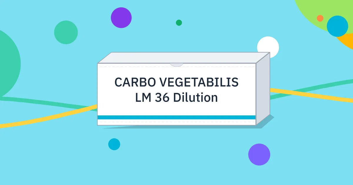 Symbolbild: Packung mit der Aufschrift CARBO VEGETABILIS LM 36 Dilution (PZN 12809681) – Verfügbarkeit und Bezug in Apotheken in Frankfurt am Main