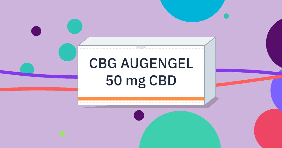 Symbolbild: Packung mit der Aufschrift CBG AUGENGEL 50 mg CBD (PZN 19399045) – Verfügbarkeit und Bezug in Apotheken in Frankfurt am Main