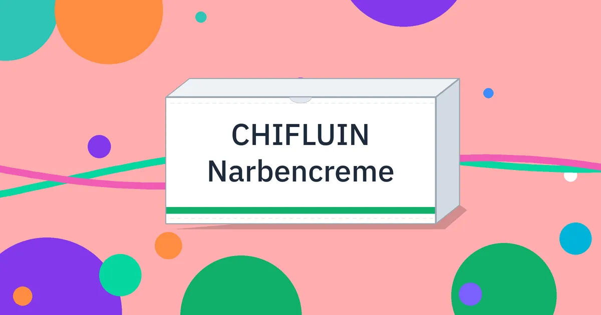 Symbolbild: Packung mit der Aufschrift CHIFLUIN Narbencreme (PZN 10040325) – Verfügbarkeit und Bezug in Apotheken in Frankfurt am Main