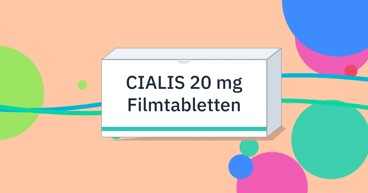 Symbolbild: Packung mit der Aufschrift CIALIS 20 mg Filmtabletten (PZN 10917047) – Verfügbarkeit und Bezug in Apotheken in Frankfurt am Main