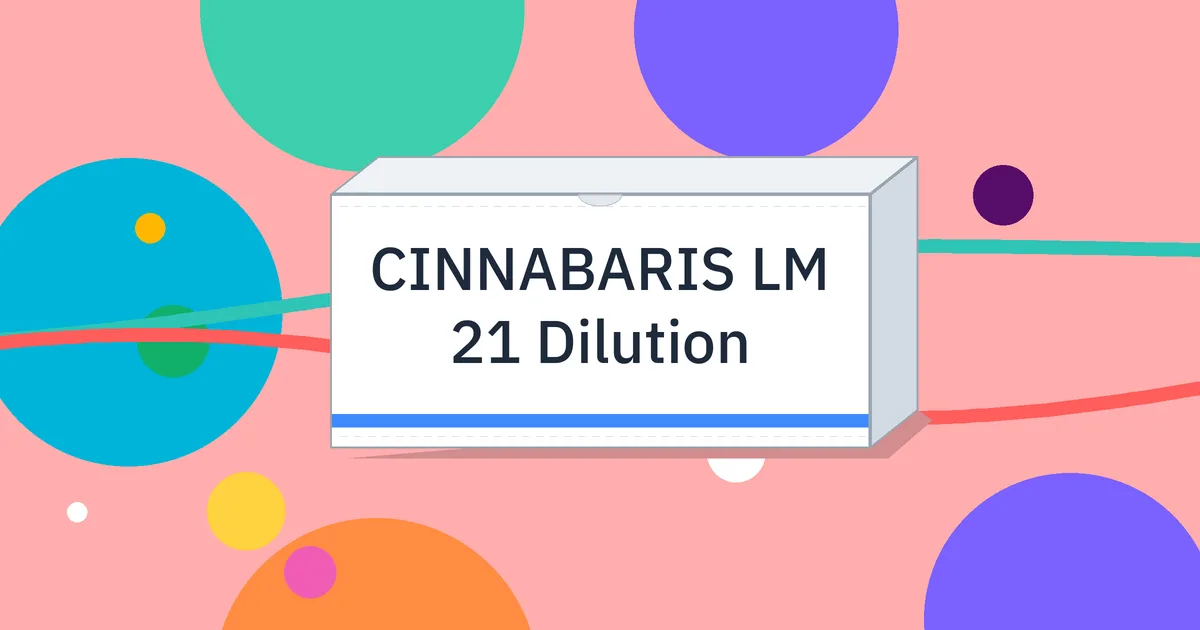 Symbolbild: Packung mit der Aufschrift CINNABARIS LM 21 Dilution (PZN 12820487) – Verfügbarkeit und Bezug in Apotheken in Frankfurt am Main