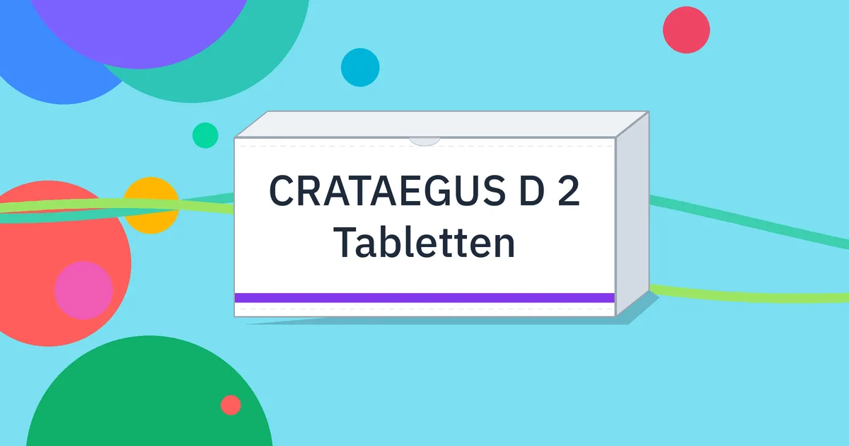 Symbolbild: Packung mit der Aufschrift CRATAEGUS D 2 Tabletten (PZN 02629185) – Verfügbarkeit und Bezug in Apotheken in Frankfurt am Main