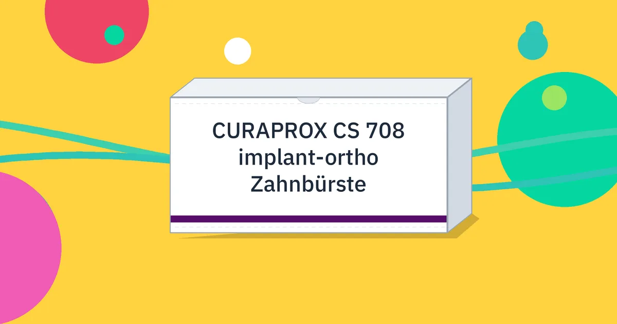 Symbolbild: Packung mit der Aufschrift CURAPROX CS 708 implant-ortho Zahnbürste (PZN 14330557) – Verfügbarkeit und Bezug in Apotheken in Frankfurt am Main