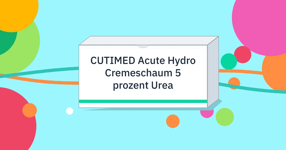 Symbolbild: Packung mit der Aufschrift CUTIMED Acute Hydro Cremeschaum 5 prozent Urea (PZN 15316499) – Verfügbarkeit und Bezug in Apotheken in Frankfurt am Main